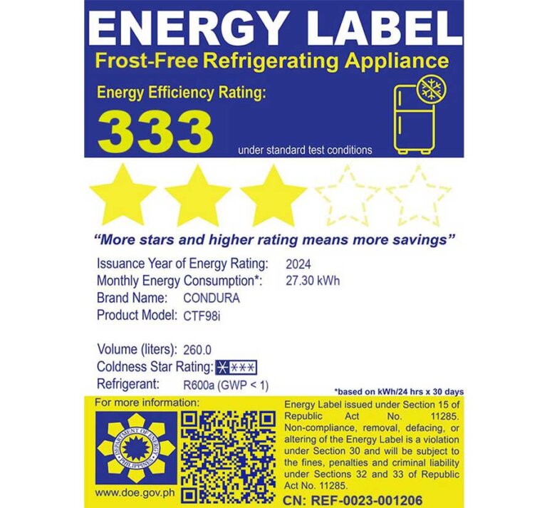 Condura CTF98i | Western Appliances